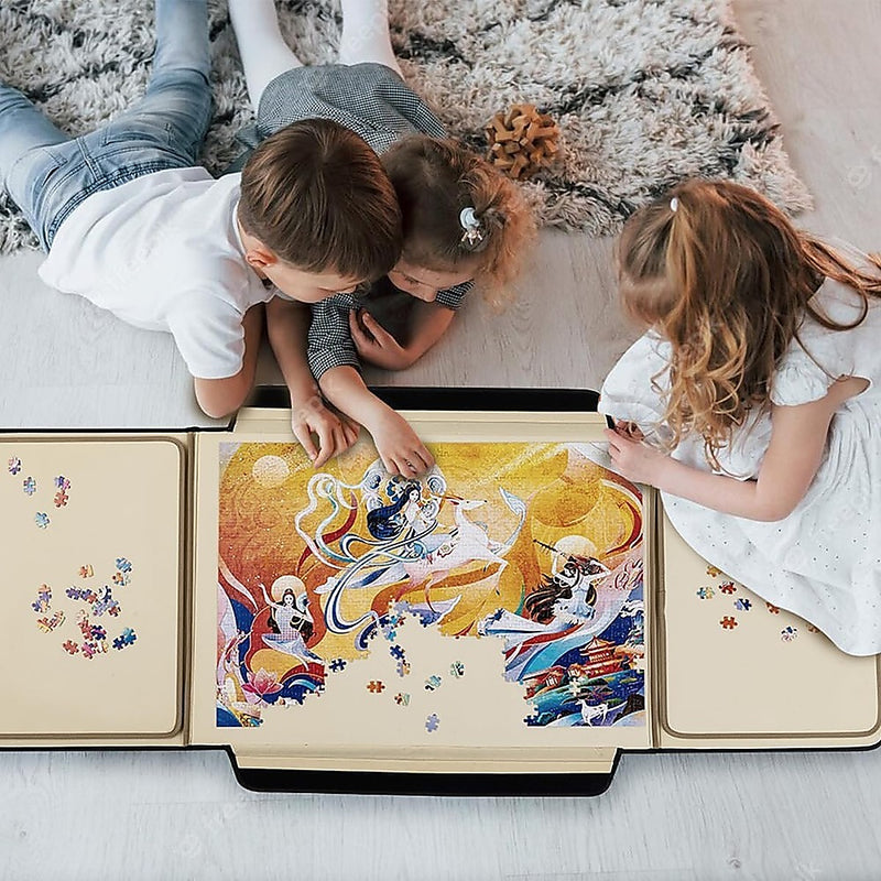 Portable Jigsaw 1000 Pieces Board Puzzle Storage Carry Safe Case Carri