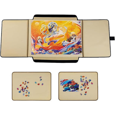Portable Jigsaw 1000 Pieces Board Puzzle Storage Carry Safe Case Carri