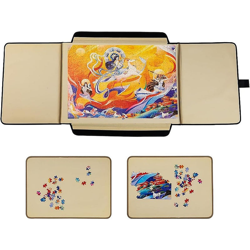 Portable Jigsaw 1000 Pieces Board Puzzle Storage Carry Safe Case Carri