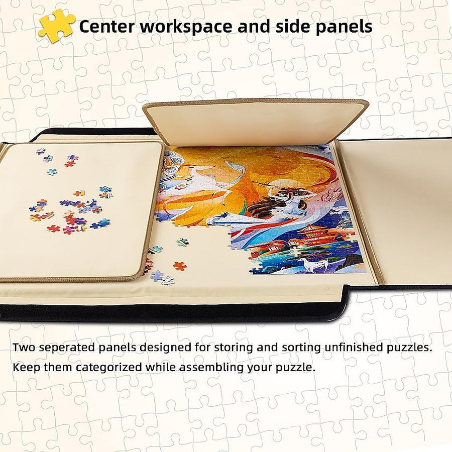 Portable Jigsaw 1000 Pieces Board Puzzle Storage Carry Safe Case Carri