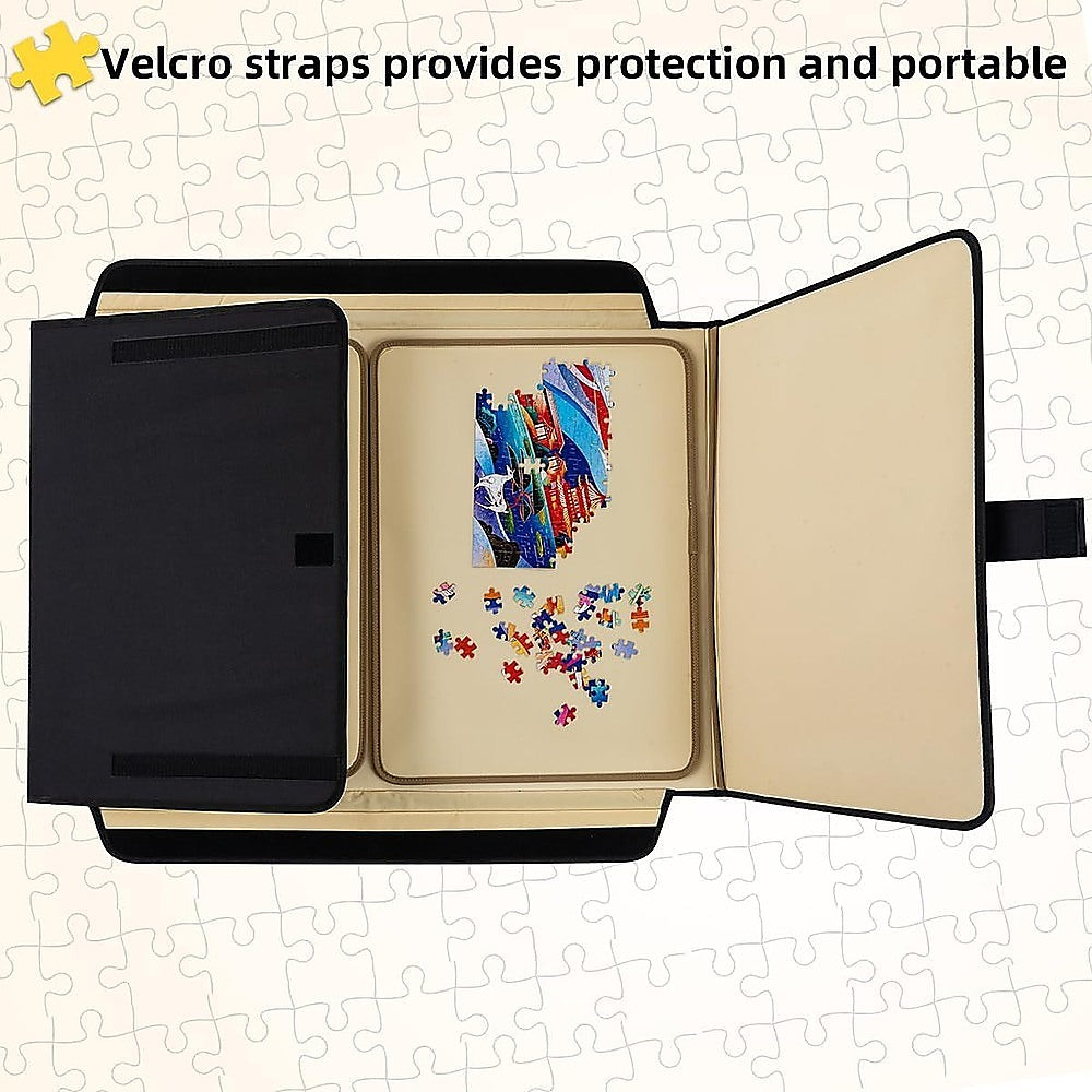 Portable Jigsaw 1000 Pieces Board Puzzle Storage Carry Safe Case Carri