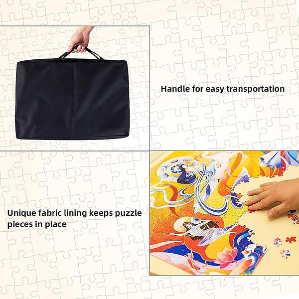 Portable Jigsaw 1000 Pieces Board Puzzle Storage Carry Safe Case Carri