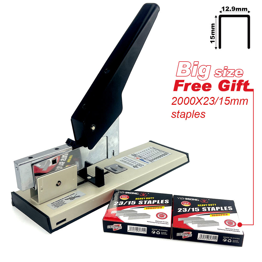 Heavy Duty Big Size Stepler With Free 2000x23/15 Steples Office Statio