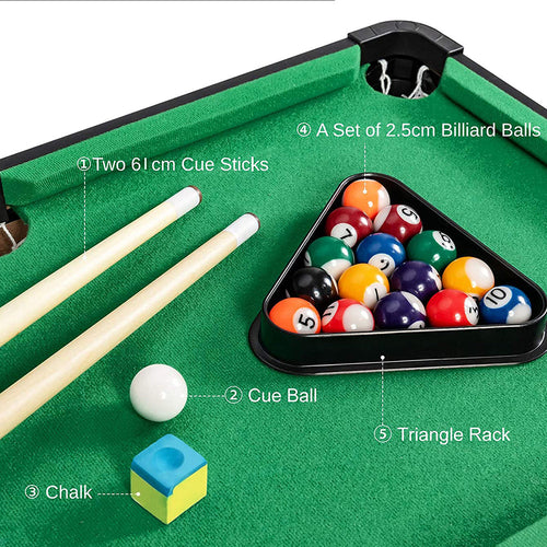 Wooden Mini Snooker Tables Billiards Game Pool Table Set Toy Extra Siz