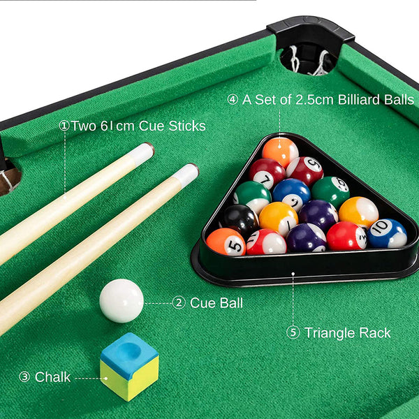 Wooden Mini Snooker Tables Billiards Game Pool Table Set Toy Extra Siz