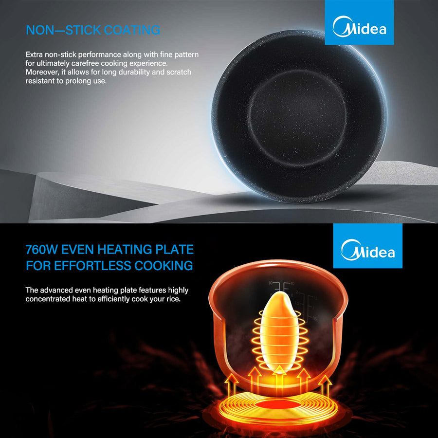 Midea 5L Rice Cooker Non-Stick Multi-functionality 24-Hour Auto Keep W