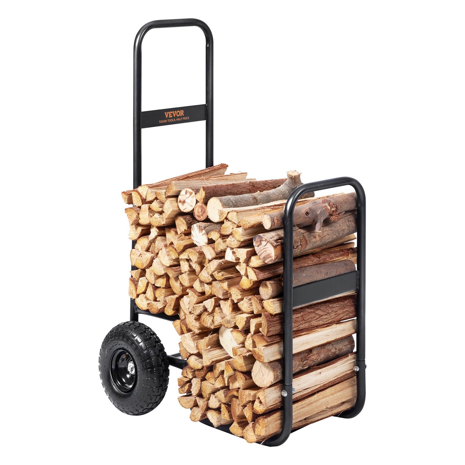 VEVOR Firewood Log Cart, 113 kg Load Capacity, Outdoor and Indoor Wood