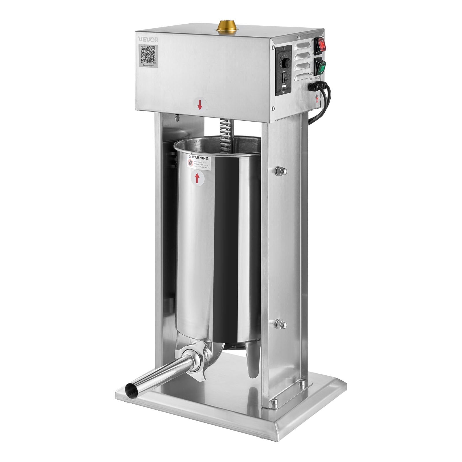 VEVOR Electric Sausage Stuffer, 33 LBS / 15 L Vertical Meat Stuffer, S