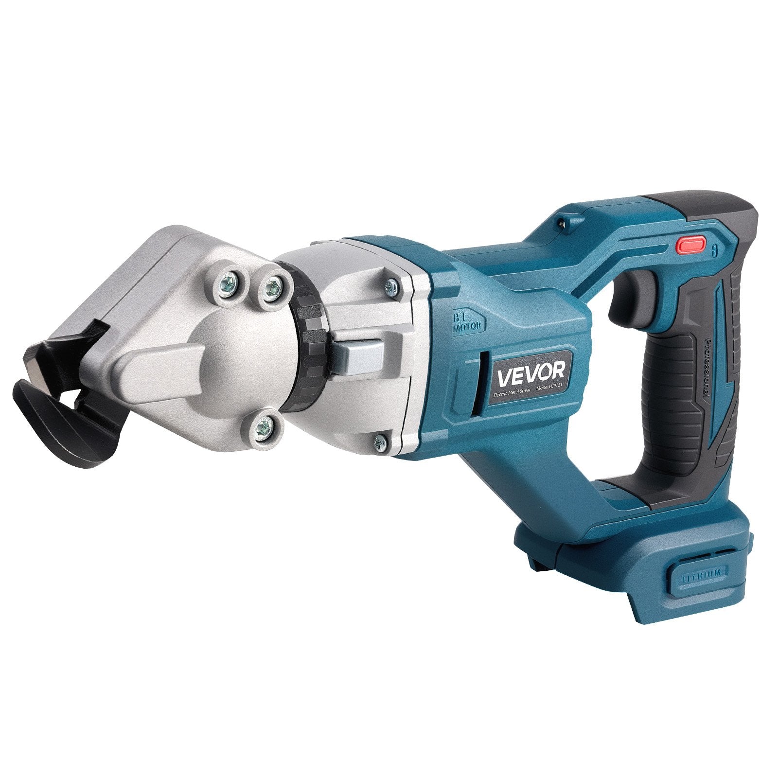 VEVOR Metal Shear, Sheet Metal Cutter Cordless with 360-Degree Pivotin
