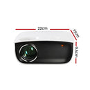 Devanti Portable Mini Video Projector 1080P Wifi Home Theater HDMI Whi
