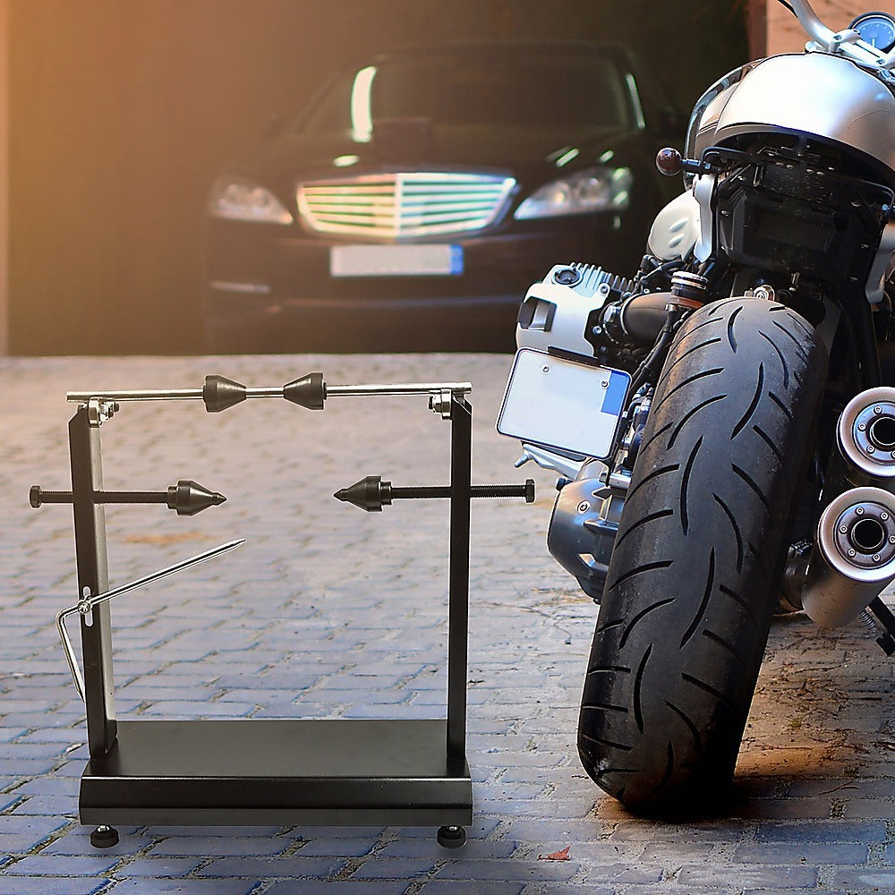 Heavy Duty Adjustable Motorcycle Wheel Balancer Stand