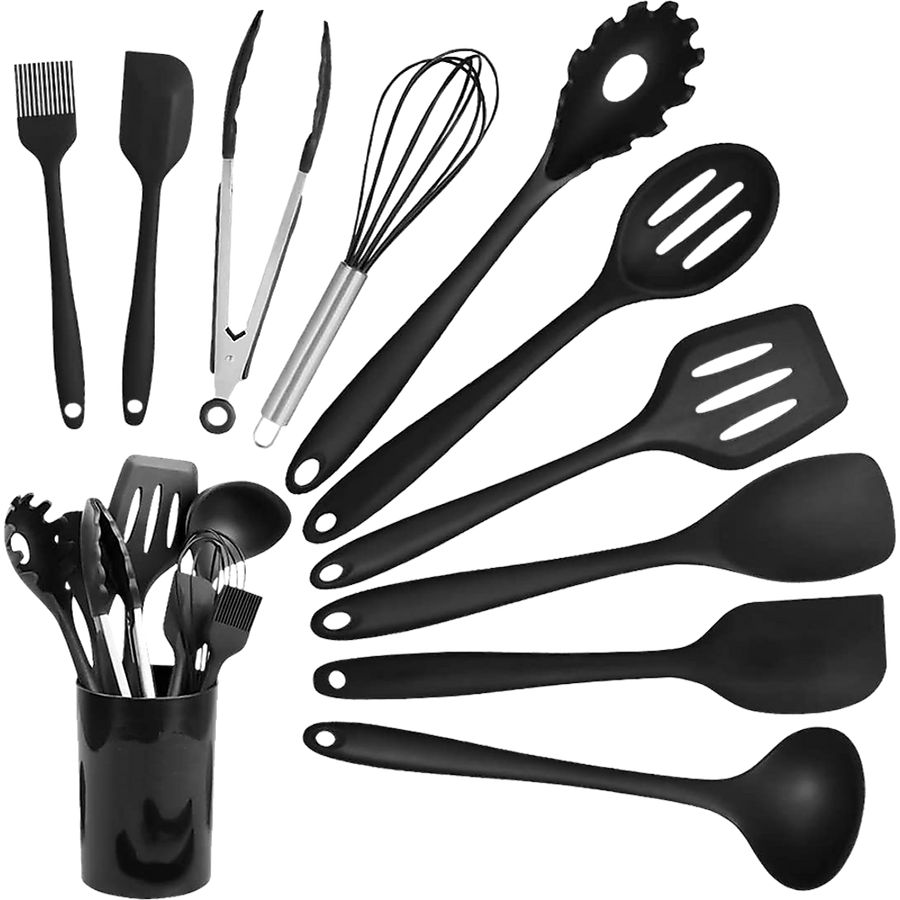11pcs Kitchen Utensil Set Silicone Heat-Resistant Non-Stick Kitchen Ut