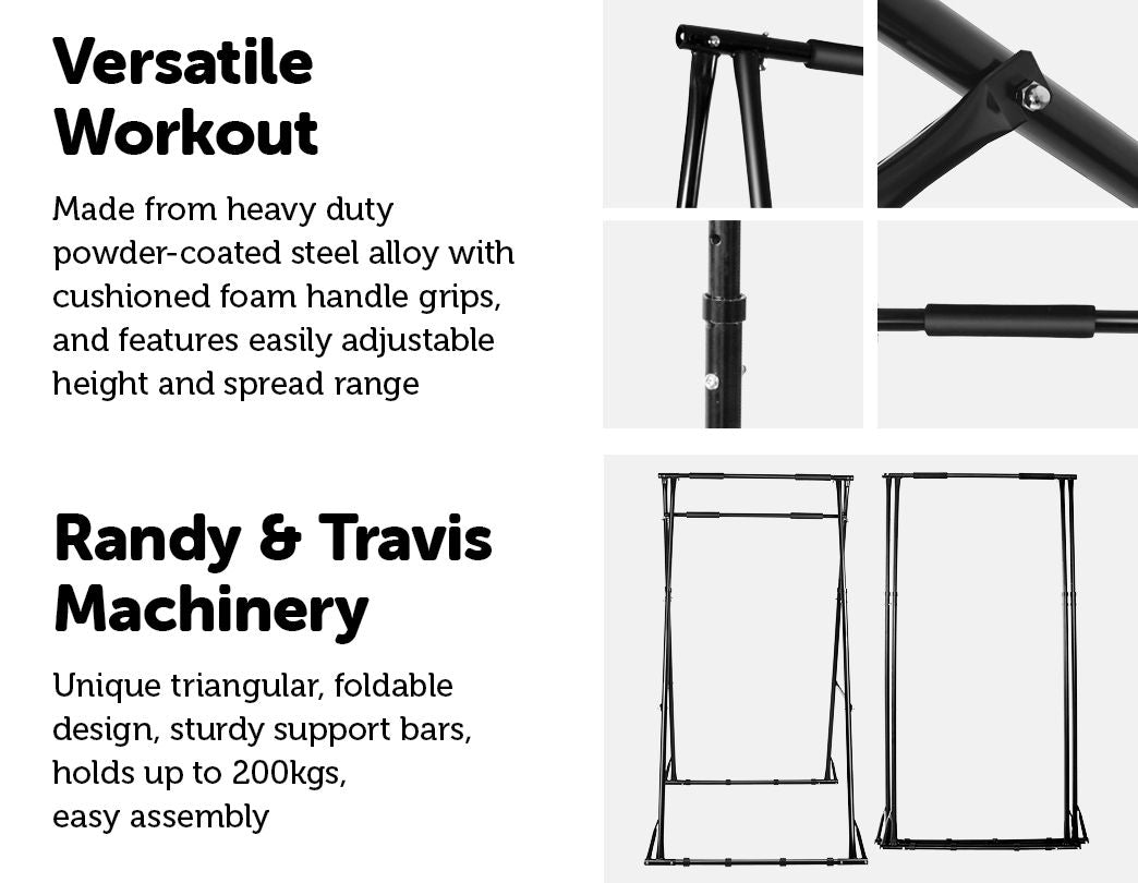 Pull-up Bar Free Standing Pull up Stand Sturdy Frame Indoor Pull Ups M