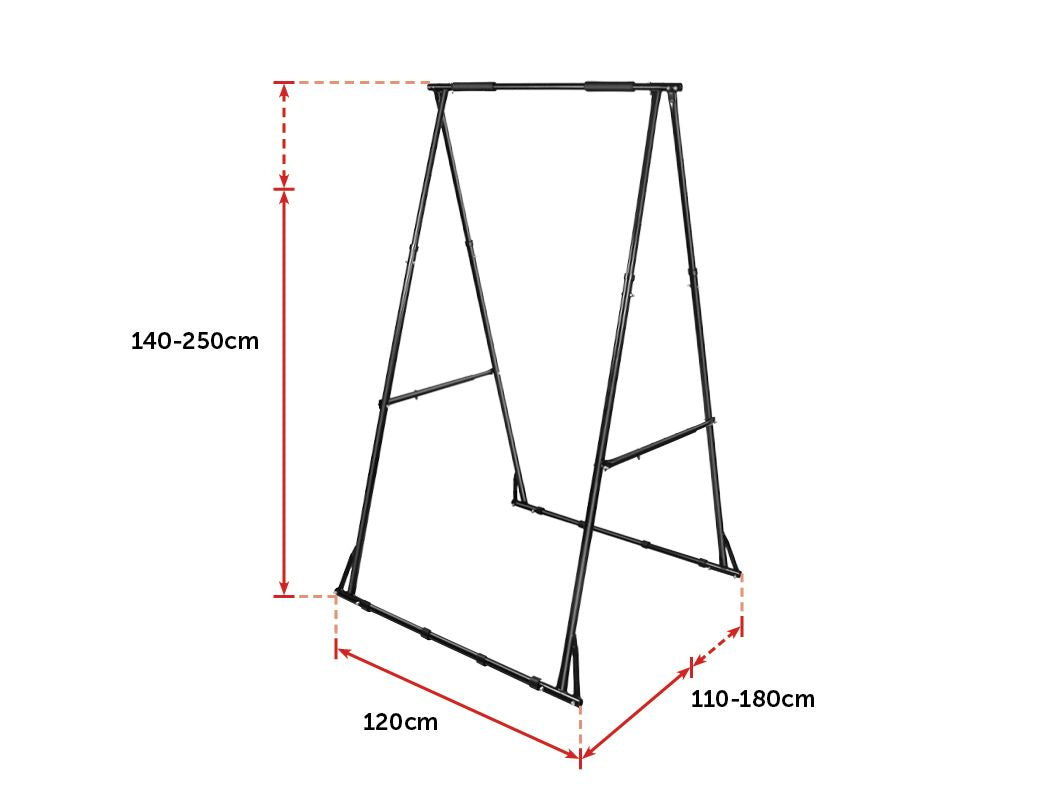 Pull-up Bar Free Standing Pull up Stand Sturdy Frame Indoor Pull Ups M