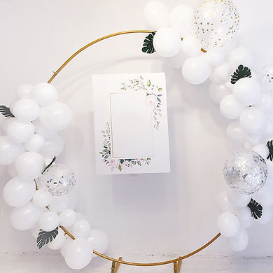 2M Wedding Hoop Round Circle Arch Backdrop Flower Display Stand Frame