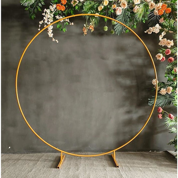 2M Wedding Hoop Round Circle Arch Backdrop Flower Display Stand Frame