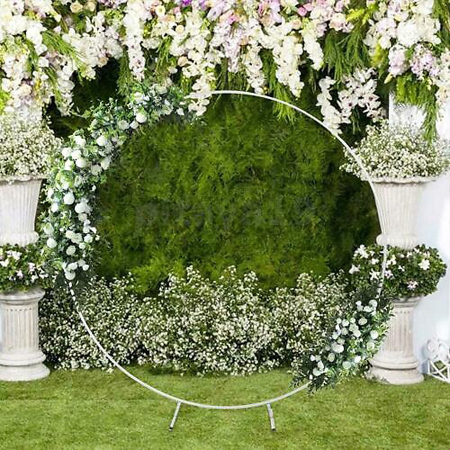 2M Wedding Hoop Round Circle Arch Backdrop Flower Display Stand Frame