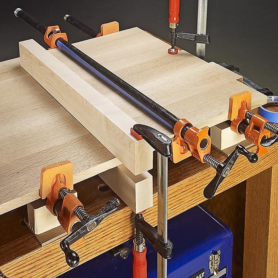 3/4" Wood Gluing Pipe Clamp Set 4 Pack Heavy Duty PRO Woodworking Cast