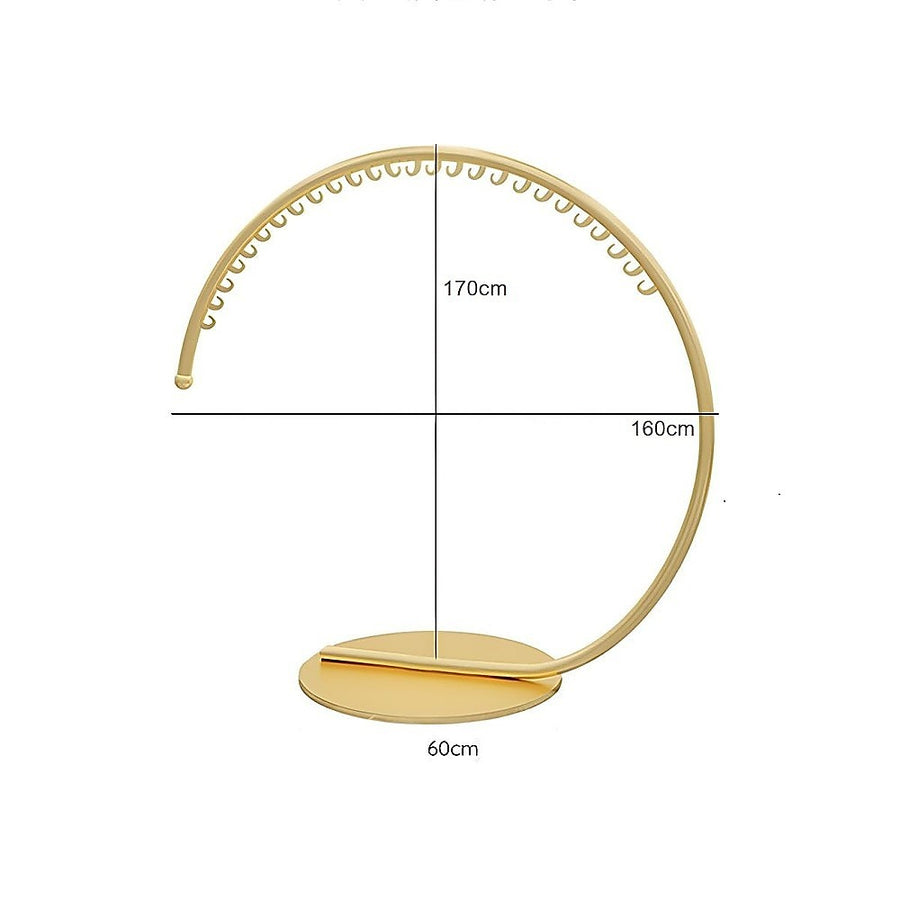 Commercial Clothing Floor-Standing Hanger High Capacity Curved Clothes